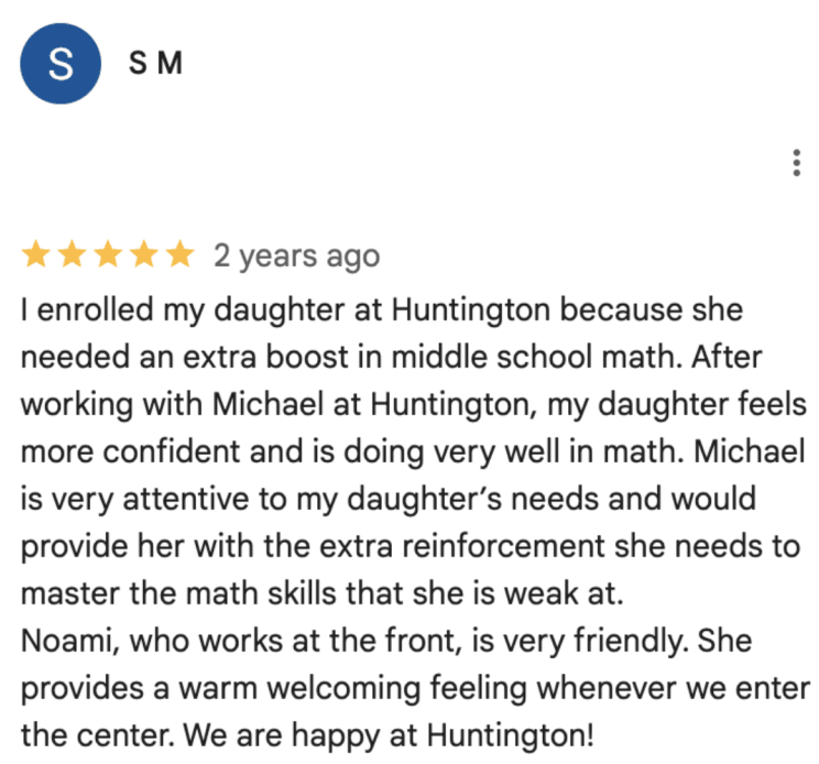 Huntington Learning Center Reviews 2025