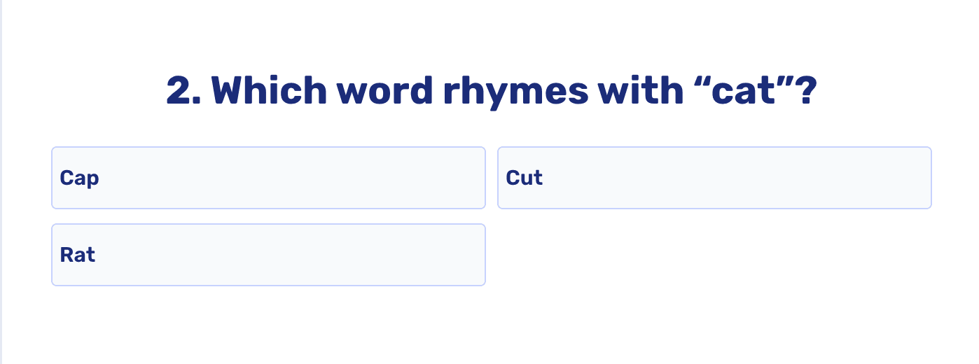 Rhyming Words Worksheet [Free Printable]