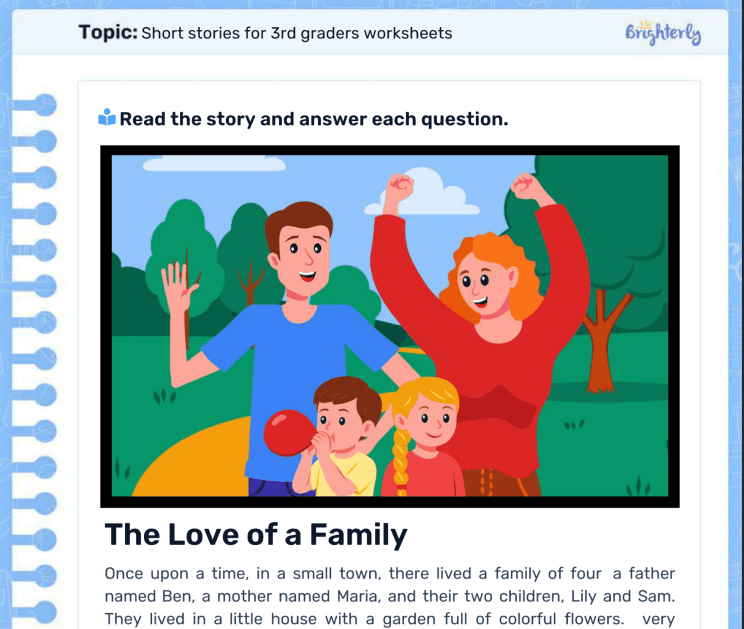 Short Stories for 3rd Graders Worksheets [Free Printable]