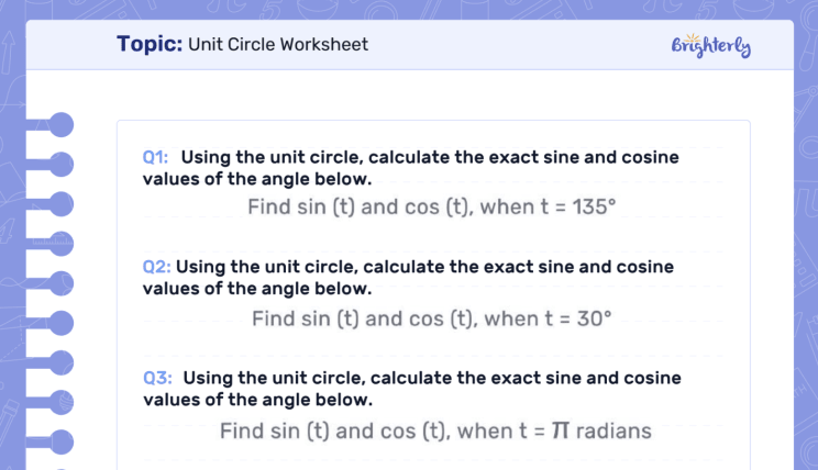 Unit Circle Worksheet [Free Printable]