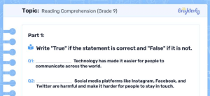 9th Grade Reading Comprehension Worksheets [Free Printable]
