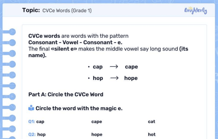CVCE Worksheets [Free Printable]