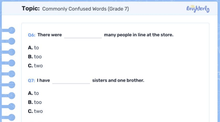 Commonly Confused Words Worksheet [Free Printable]