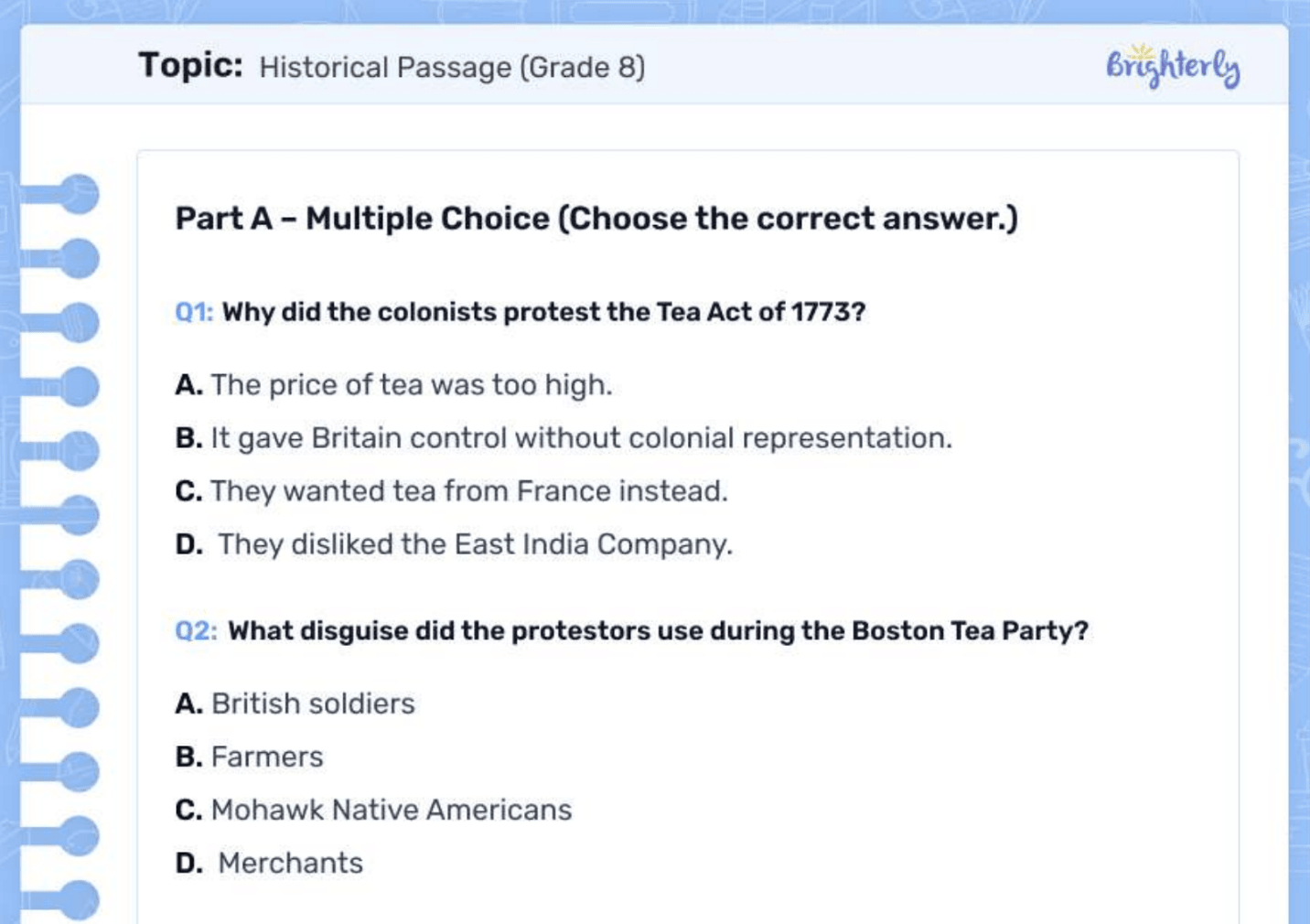 Historical Fiction Passages Worksheets [Free Printable]