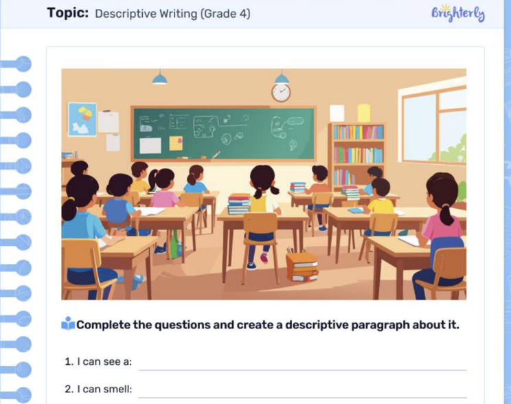 Descriptive Writing Worksheets [Free Download]