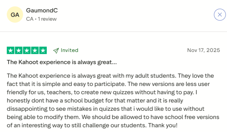 Kahoot! Reviews 2026: Features, Pricing, Pros & Cons