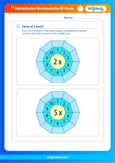 Free Printable Multiplication Worksheets Grade 2 [PDFs] Brighterly.com