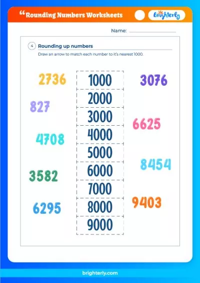 Free Printable Rounding Numbers Worksheets [PDFs] Brighterly.com