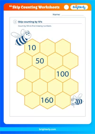 Free Printable Skip Counting Worksheets for Kids [PDFs] Brighterly.com
