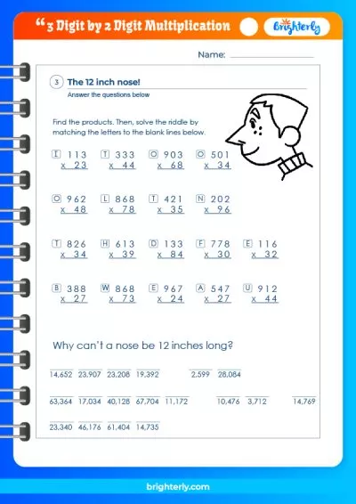 Free Printable 3 Digit By 2 Digit Multiplication Worksheets [PDFs]