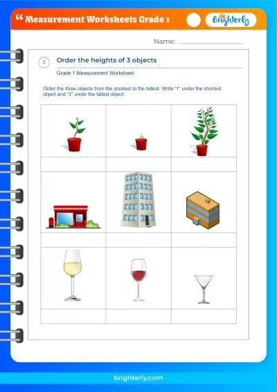 Free Measurement Worksheets for Grade 1 [PDFs] Brighterly.com