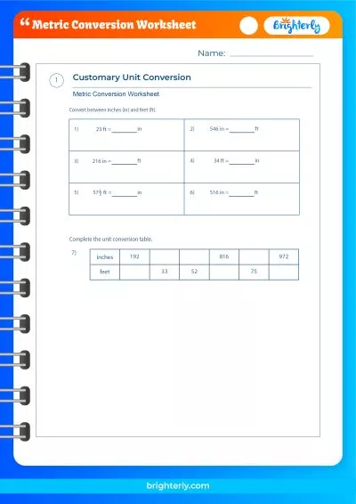 Free Metric Conversion Worksheets & Printables [PDFs] Brighterly