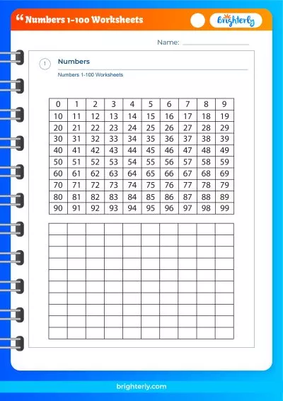 Free Printable Numbers 1 100 Worksheets for Kids [PDFs]