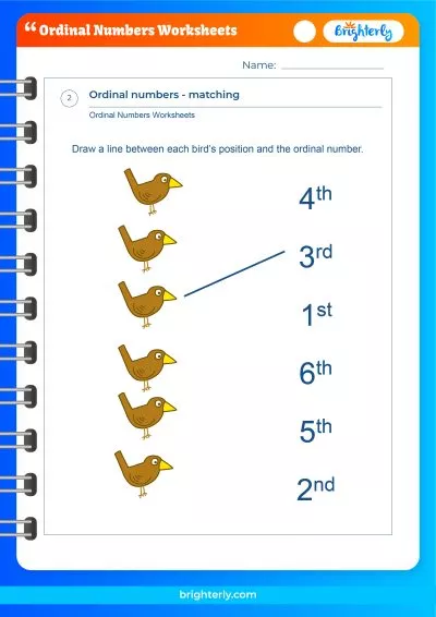 Free Printable Ordinal Numbers Worksheets for Kids [PDFs]