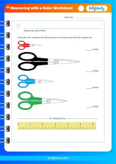 Free Printable Ruler Measurements Worksheets for Kids [PDFs]