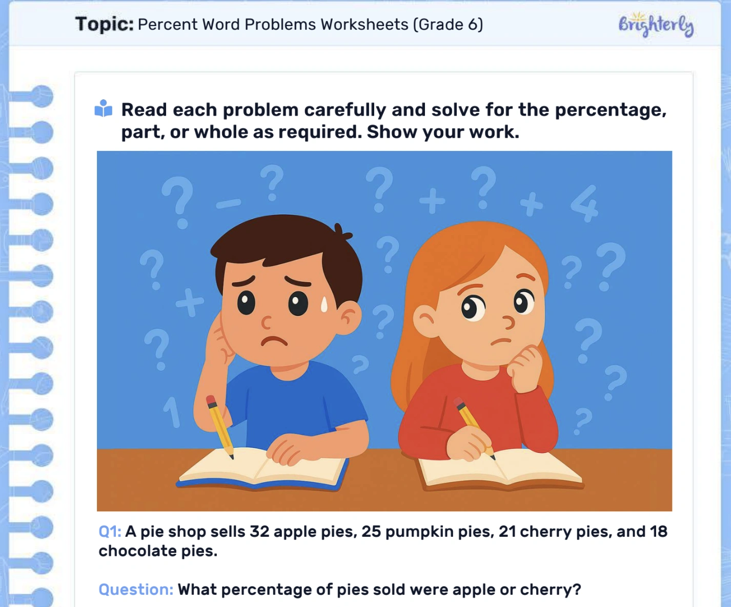 solving percent problems worksheet grade 6