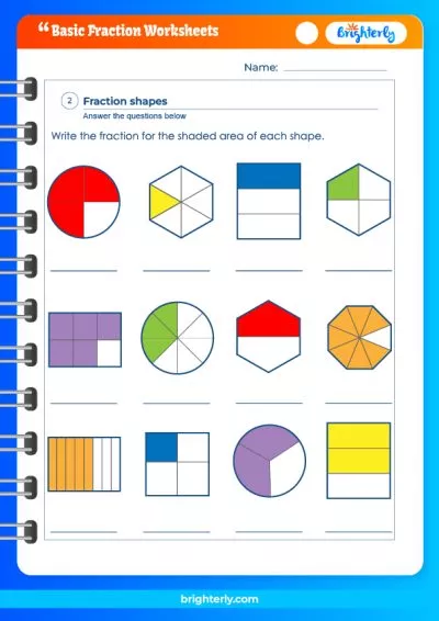 FREE Printable Basic Fractions Worksheets [PDFs] Brighterly