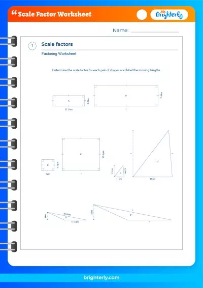 FREE Printable Scale Factor Worksheets [PDF] Brighterly.com