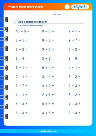 FREE Enhance Your Knowledge of Math Facts Worksheets [PDFs]