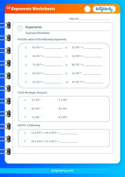 All You Need To Know About Exponents Worksheets [PDFs] Brighterly.com