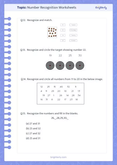 How To Teach With Number Recognition Worksheets [PDFs] Brighterly.com