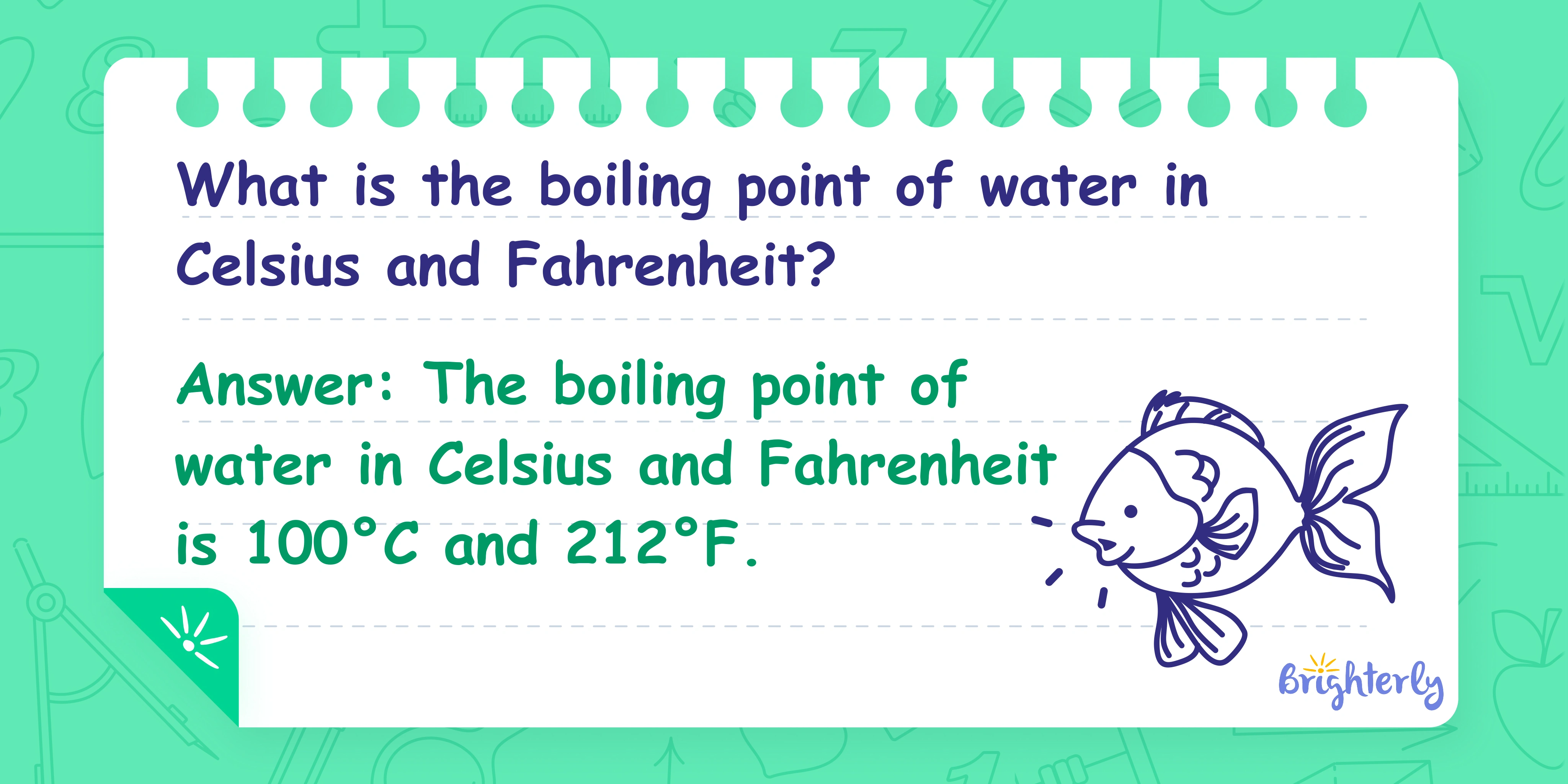 What is the boiling point of water in Celsius and Fahrenheit? [Solved]